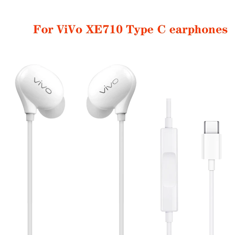 Original-For-Vivo-XE710-Type-C-Wired-Earphone-HiFi-Sport-Headphones ...