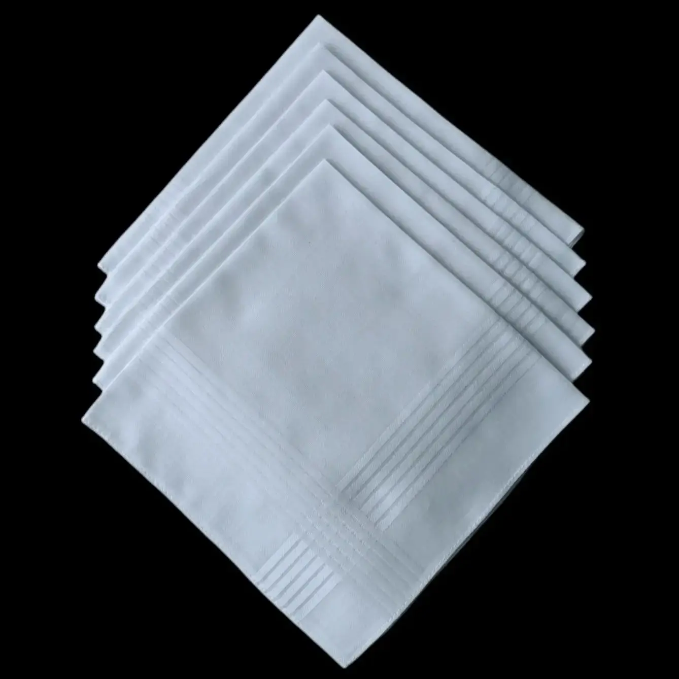 Cotton-40cm-pure-white-handkerchief-Business-suit-napkin-restaurant ...