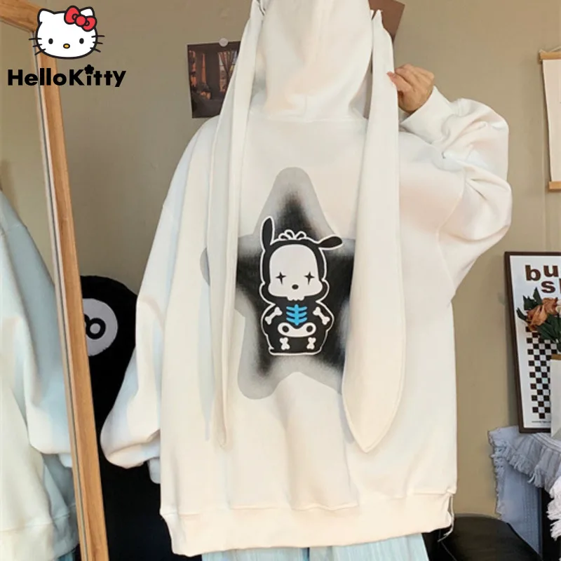 Sanrio-Star-Gothic-Y2k-Skull-Halloween-Hoodie-Women-American-Anime ...