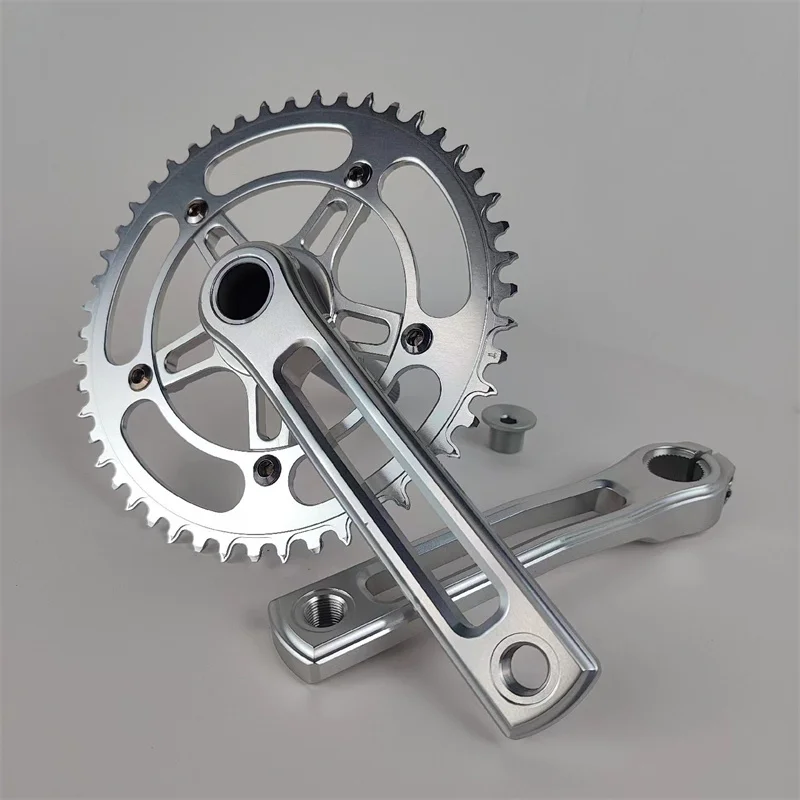 Bicycle-polished-silver-crank-set-chain-ring-48t-for-Brompton ...