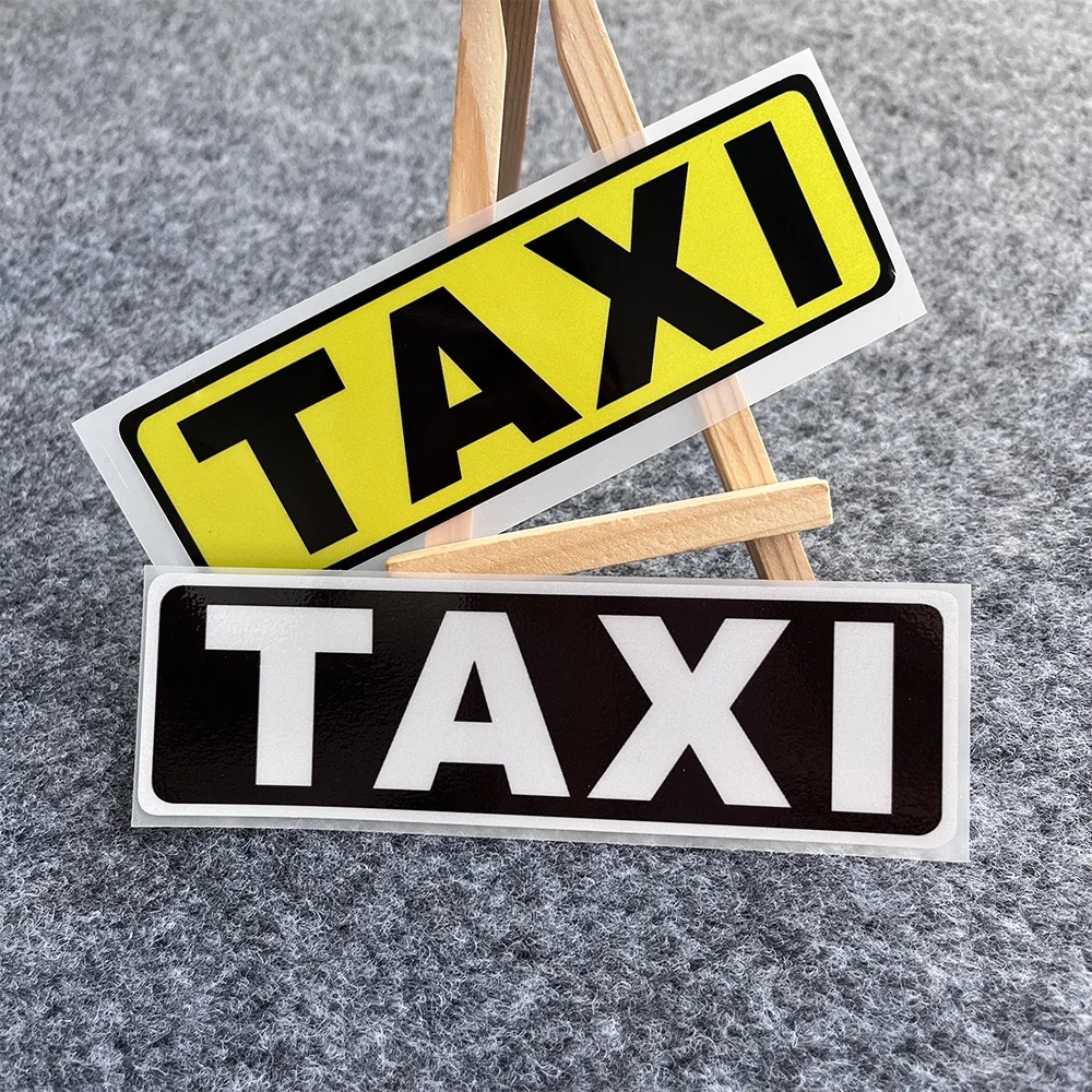 TAXI Reflective Car Sticker Decor Motorcycle Helmet Scooter Auto Body ...