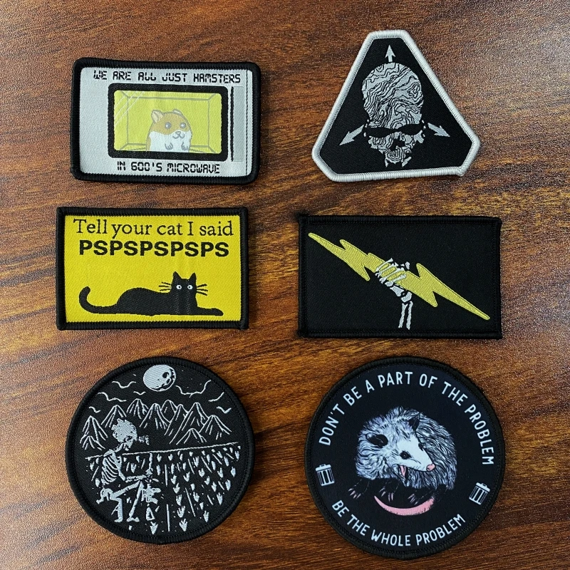 Funny-Cat-Weaving-Mark-Hook-Loop-Accessories-NVG-Night-Vision-Device ...