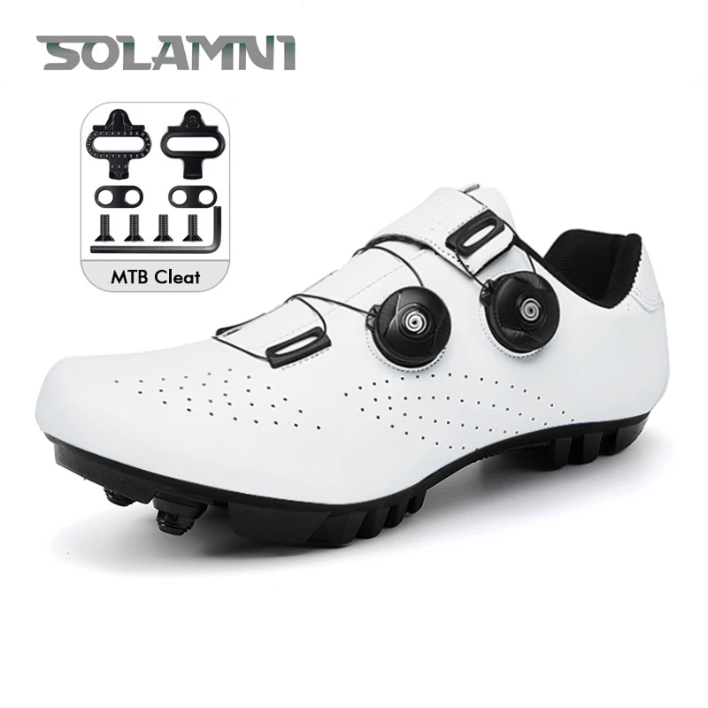 2022 산악 자전거 신발 스피드 사이클링 스니커즈 자동 잠금 클리트 Mtb 플랫 Spd 신발 여성 레이싱 로드 자전거