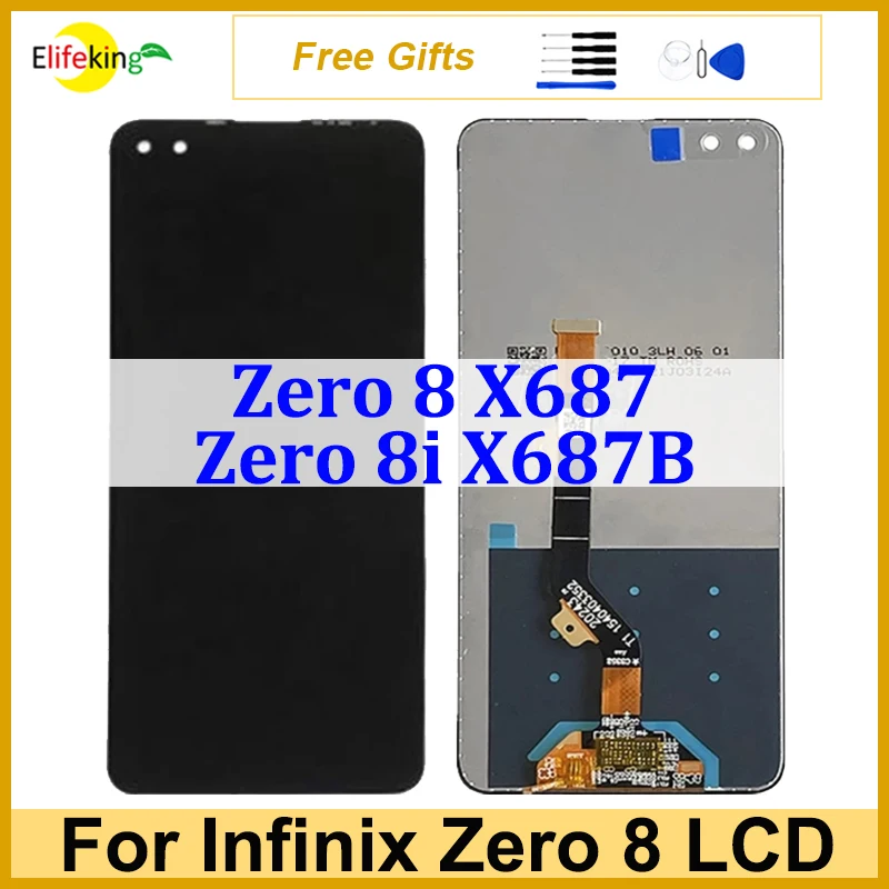6.85'' Original LCD For Infinix Zero 8 X687 Display Zero 8i X687B Touch ...