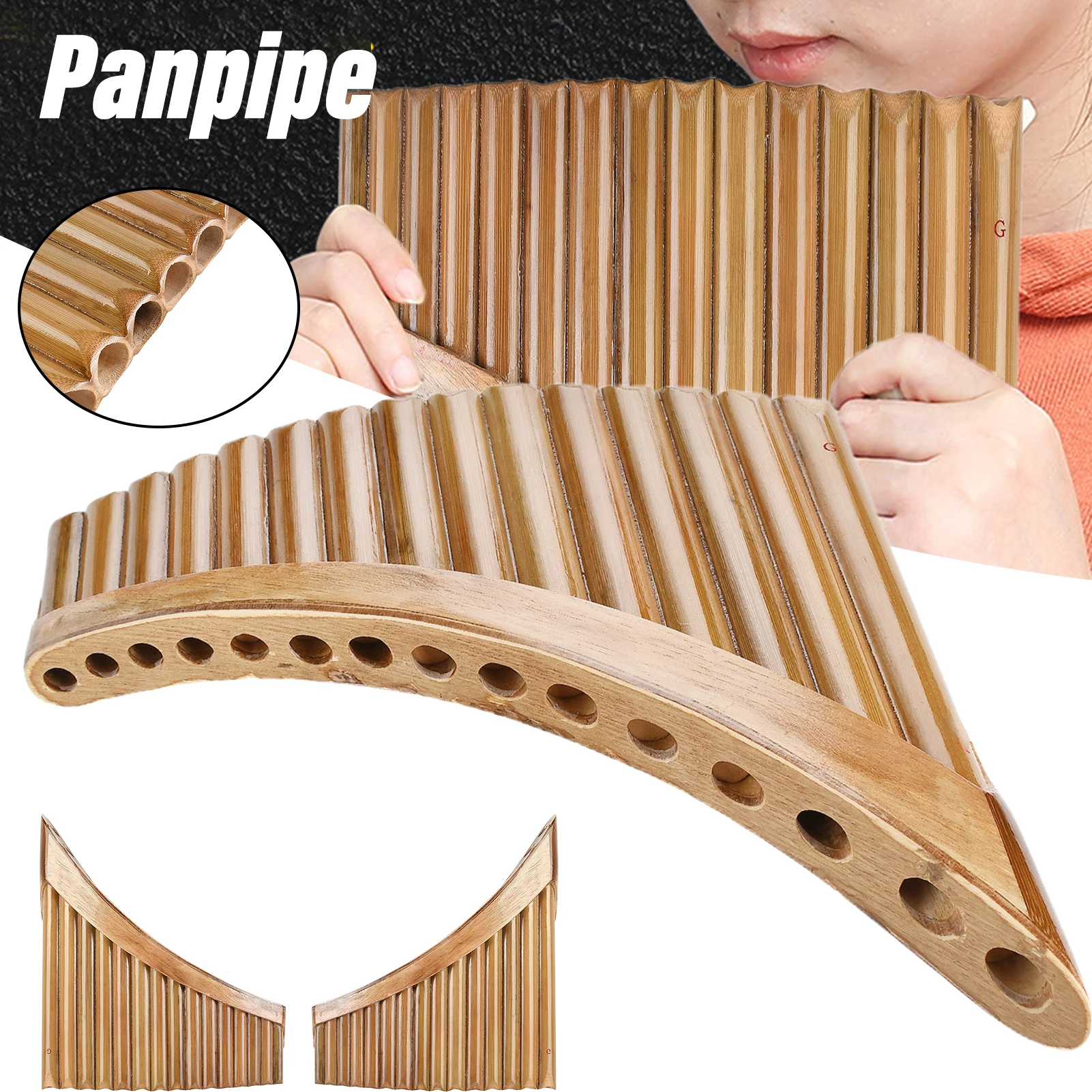 15-Pipes-Bamboo-Pan-Flute-G-Key-Chinese-Traditional-Musical-Instrument ...
