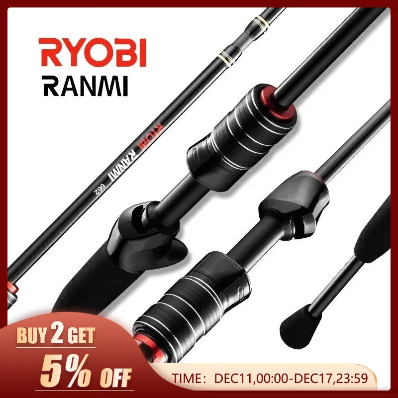 RYOBI-RANMI-Portable-Lure-Fishing-Rod-1-8m-1-98m-Ultralight-High-Carbon ...