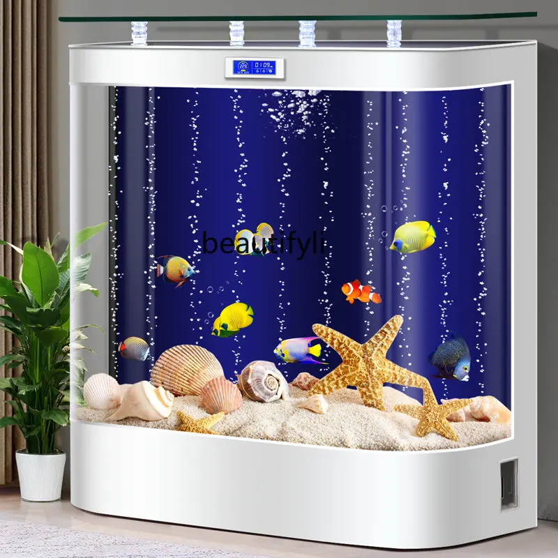 New-Fish-Tank-Living-Room-Small-and-Medium-Floor-Lazy-Back-Loop-Filter ...