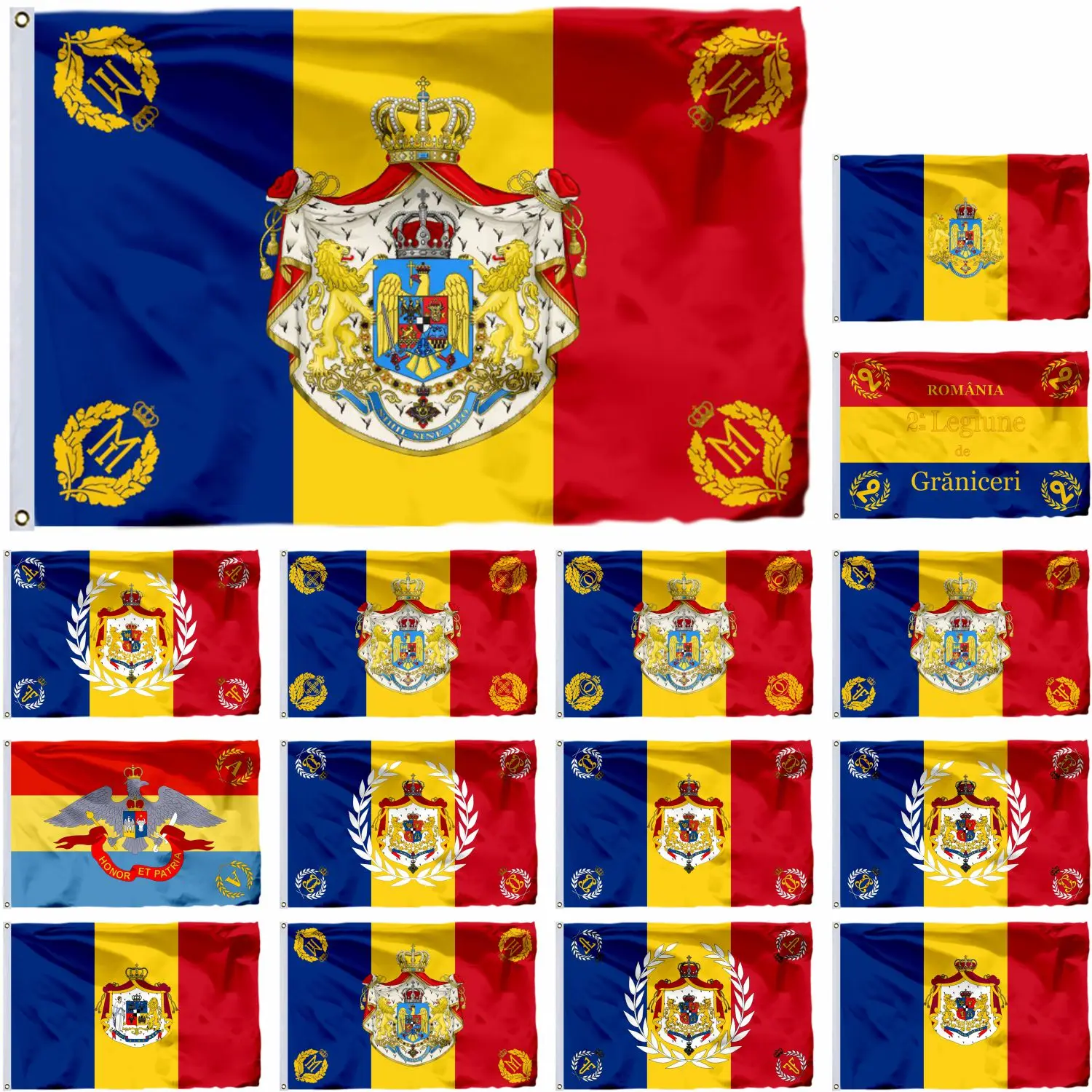 Romania-Army-Flag-3X5FT-Military-Flags-90X150cm-RO-Navy-Ensign-Banner ...