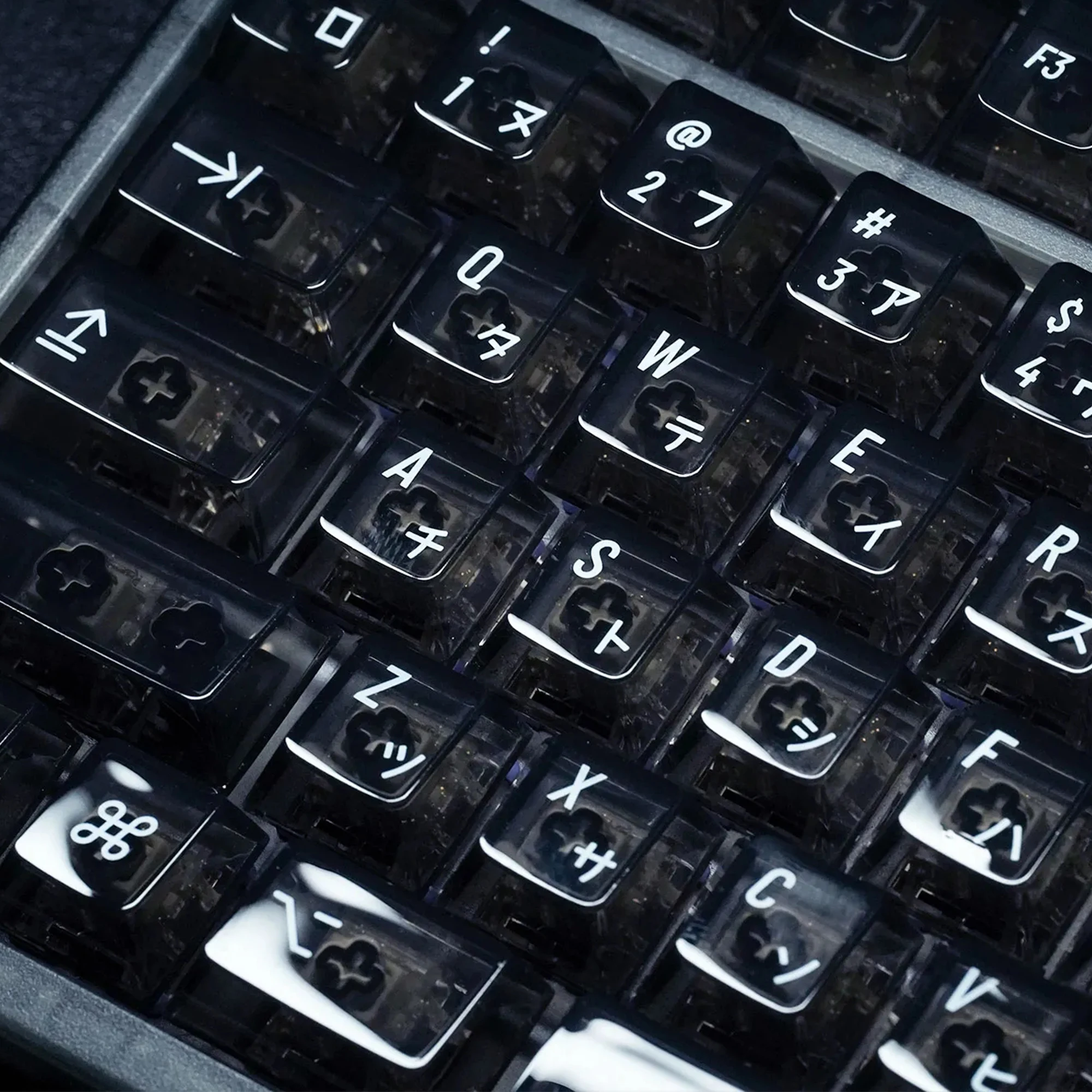 KBDfans Juego de teclas transparentes para teclado mecánico, teclas de ...