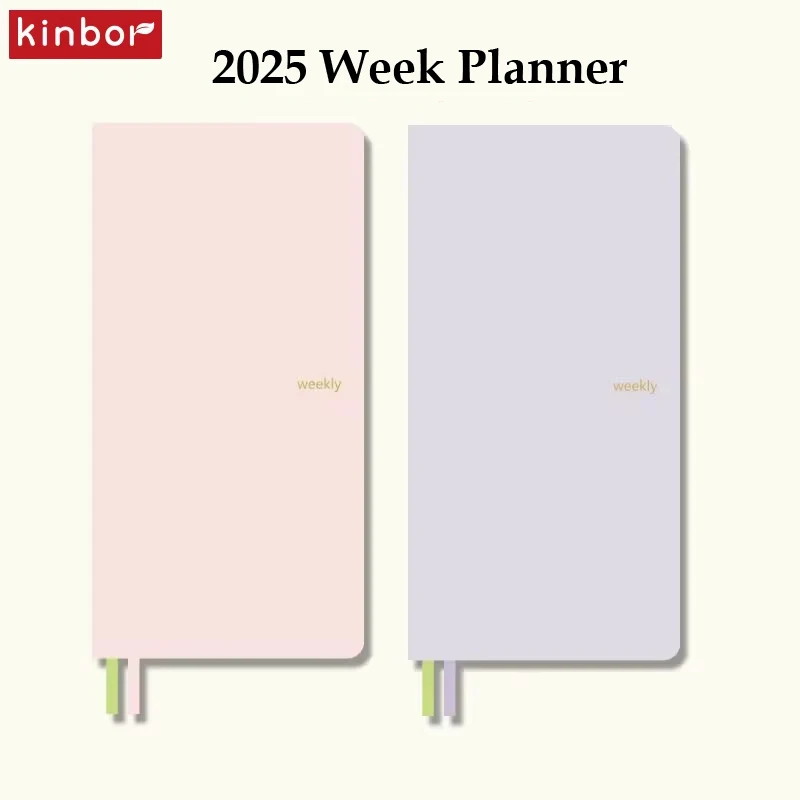 New Kinbor 2025 Weekly Planner Book One Pages A week Daily Time Kawaii ...