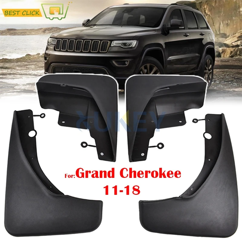 Front Rear Car Mud Flaps Mudflaps For Jeep Grand Cherokee WK2 2011 2012 ...