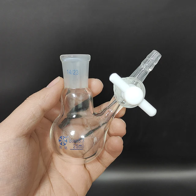 Schlenk Reaction Flask 500ml With PTFE Stopcock - 24/40 Joint ...