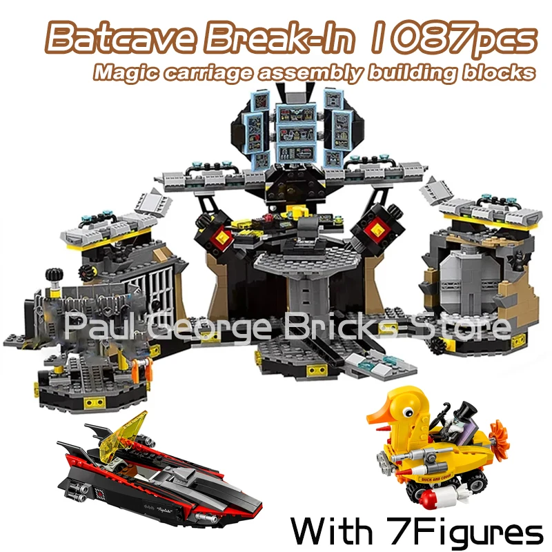 Batcave-Break-in-Building-Blocks-Superheroes-Series-Bat-Base-Pinguim ...