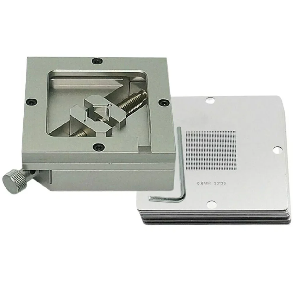 BGA-Reballing-Kit-90mm-Reball-Station-Fixture-Jig-With-10PCS-Universal ...