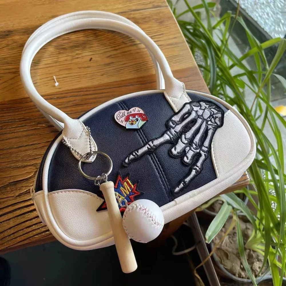 Skull-Embroidered-Bones-Y2k-Bag-Women-Fashion-Chic-Bowling-Gothic ...