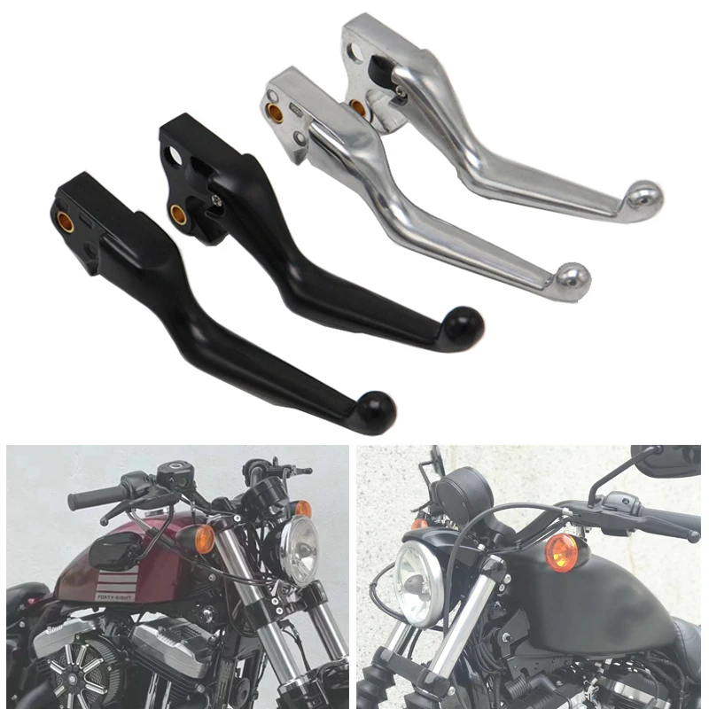 Motorcycle-Brake-Clutch-Levers-For-Harley-Sportster-Iron-883-1200 ...