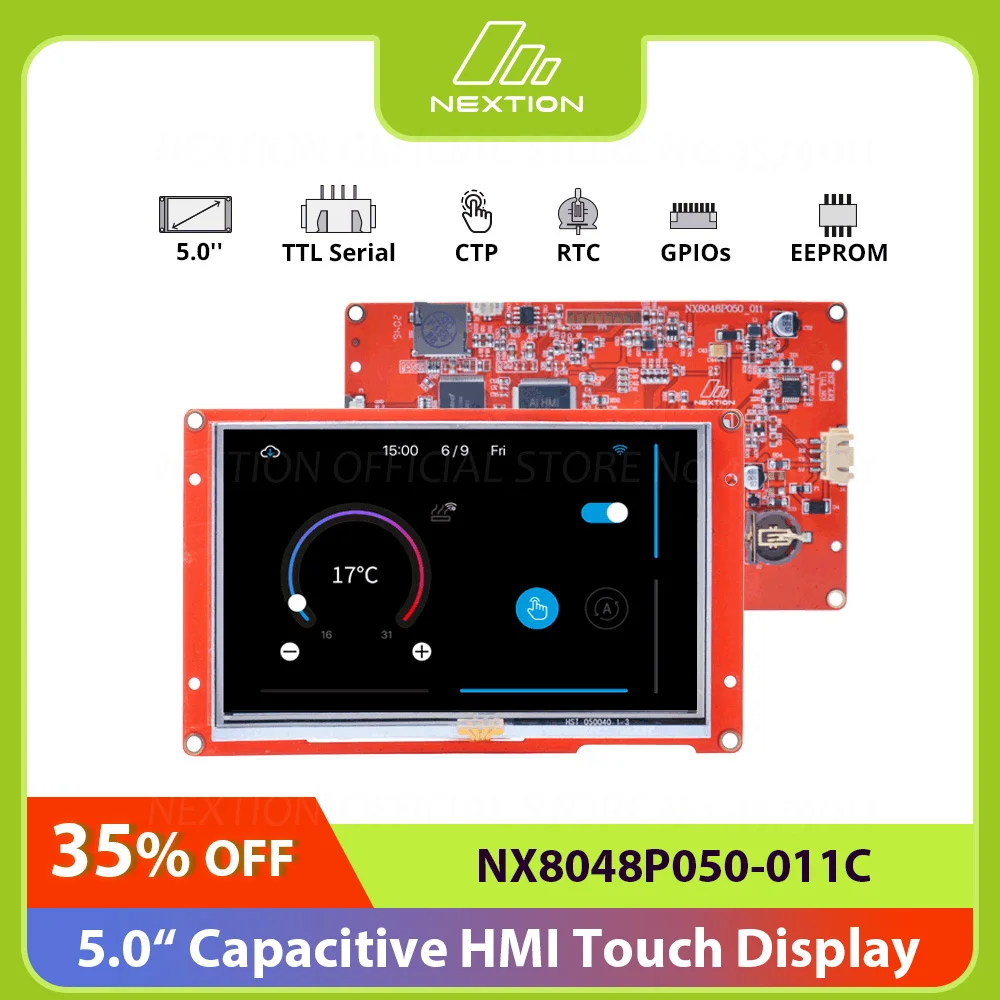 NEXTION-NX8048P050-011C-5-0-Inch-LCD-TFT-Capacitive-HMI-Touch-Display-Module-Intelligent-Series ...