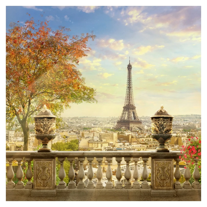 Floral Print Top AOFOTO 10x8ft Eiffel Tower Backdrop - Paris City ...