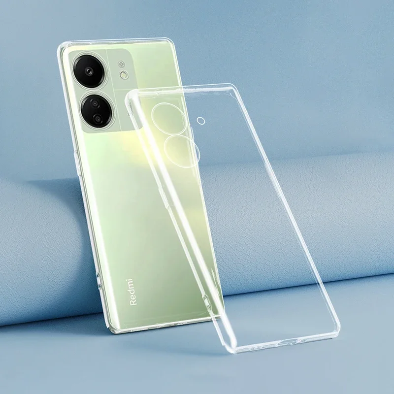 Transparent Phone Case for Xiaomi Redmi 13C Poco C65 Soft Silicone ...