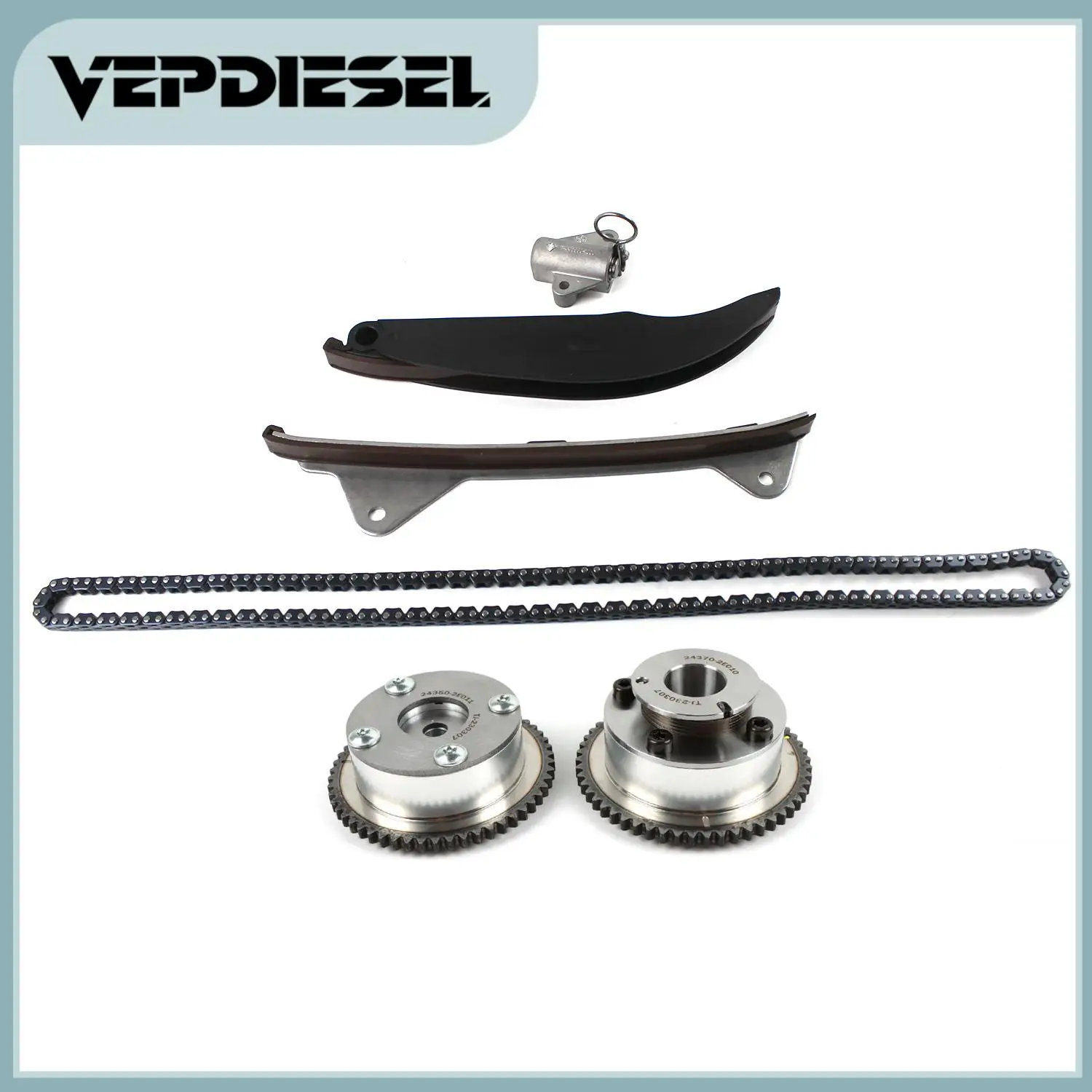 24350-2E011-24370-2E010-1X-VVT-Timing-Chain-Kit-For-Kia-Forte-Sportage ...