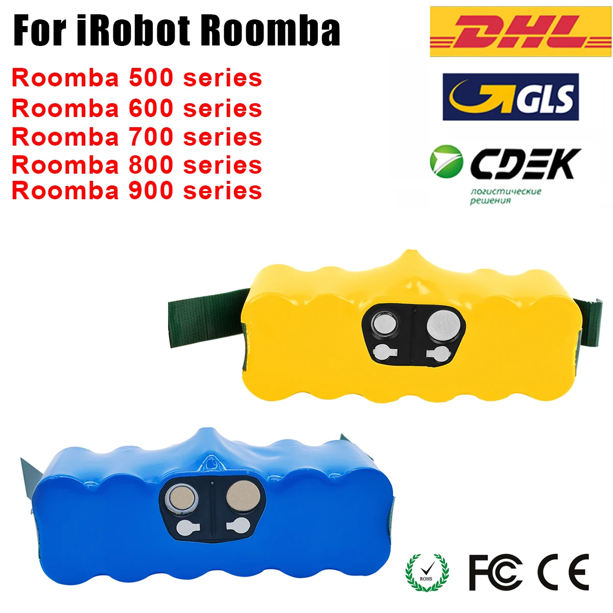 Batería de 14,4 V para iRobot Roomba, 5000mAh, 3800mAh, NI-MH, para ...