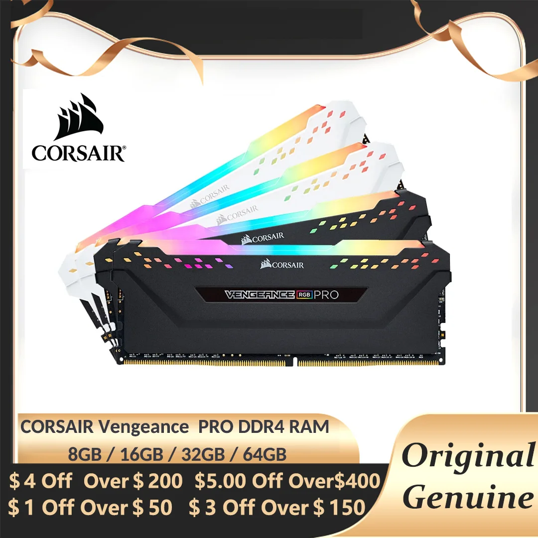 CORSAIR Vengeance RGB PRO Ram 8GB 16GB Memoria DDR4 3200mhz ...