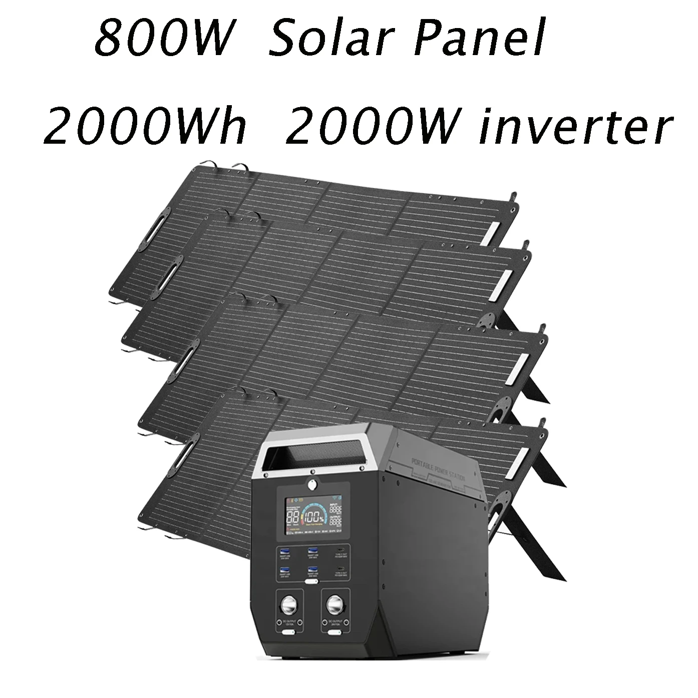 2000Wh-Solar-Generator-With-800W-Solar-Panel-New-A-Lifepo4-Cell-5000 ...