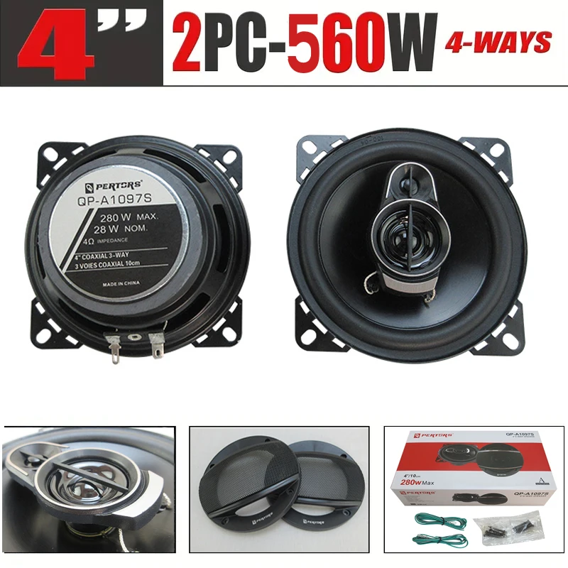 560W Premium 4-Inch HiFi Car Speakers – HD Audio, App Control” – Exotic ...