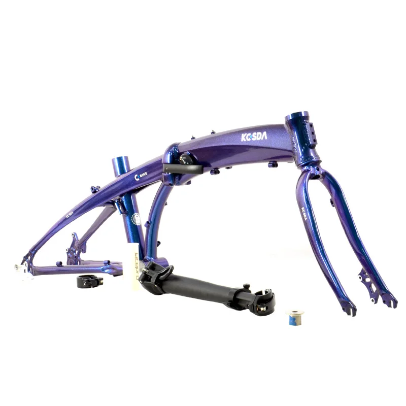 Bicycle Frame 20 Inch Folding Bike Framework For 406 451 Rims Aluminium ...
