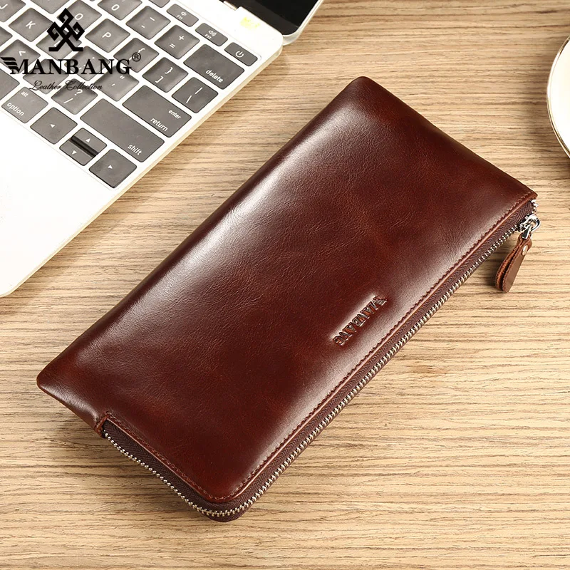 ManBang-Brand-Men-s-Long-Wallet-Original-Genuine-Leather-First-Layer ...