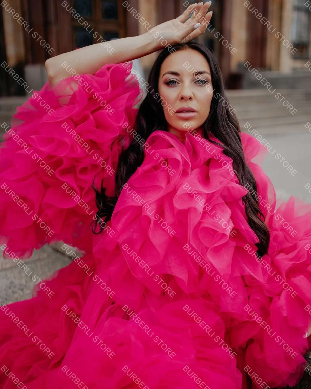 Hot Pink Gypsy Wedding Dresses