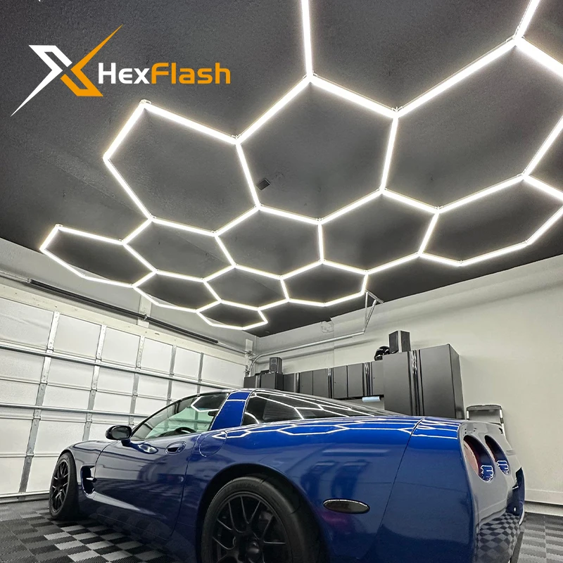 Cutomized-Honeycomb-LED-Car-Detailing-Ceiling-Light-Hexagon-Garage ...