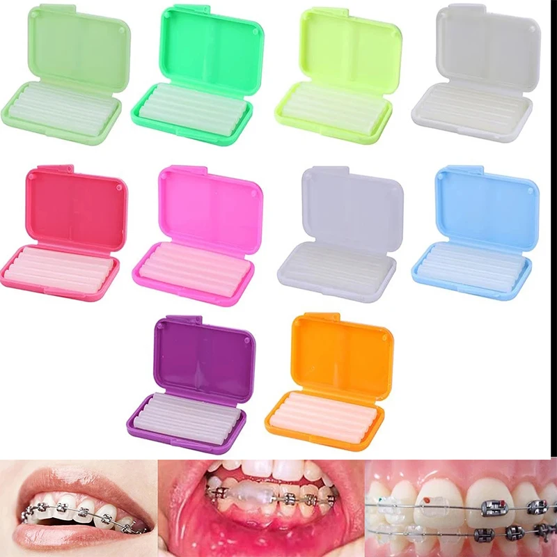 5PCS/Box Dental Orthodontics Wax Rthodontic Wax For Braces Gum ...