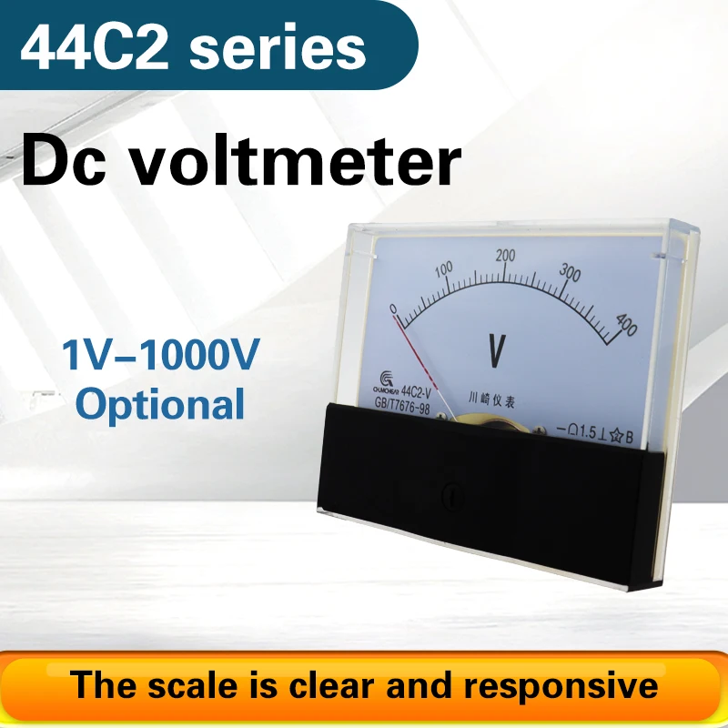 44c2-DC-voltmeter-analog-panel-pointer-voltmeter-DC-1V-3V-5V-10V-15V ...