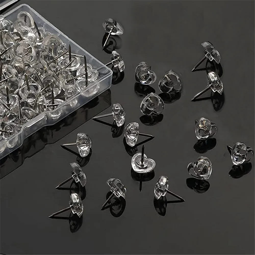 50Db/100Db Doboz Szív Alakú Jelölők Rajzfala -Csapok Parafa Tábla ...