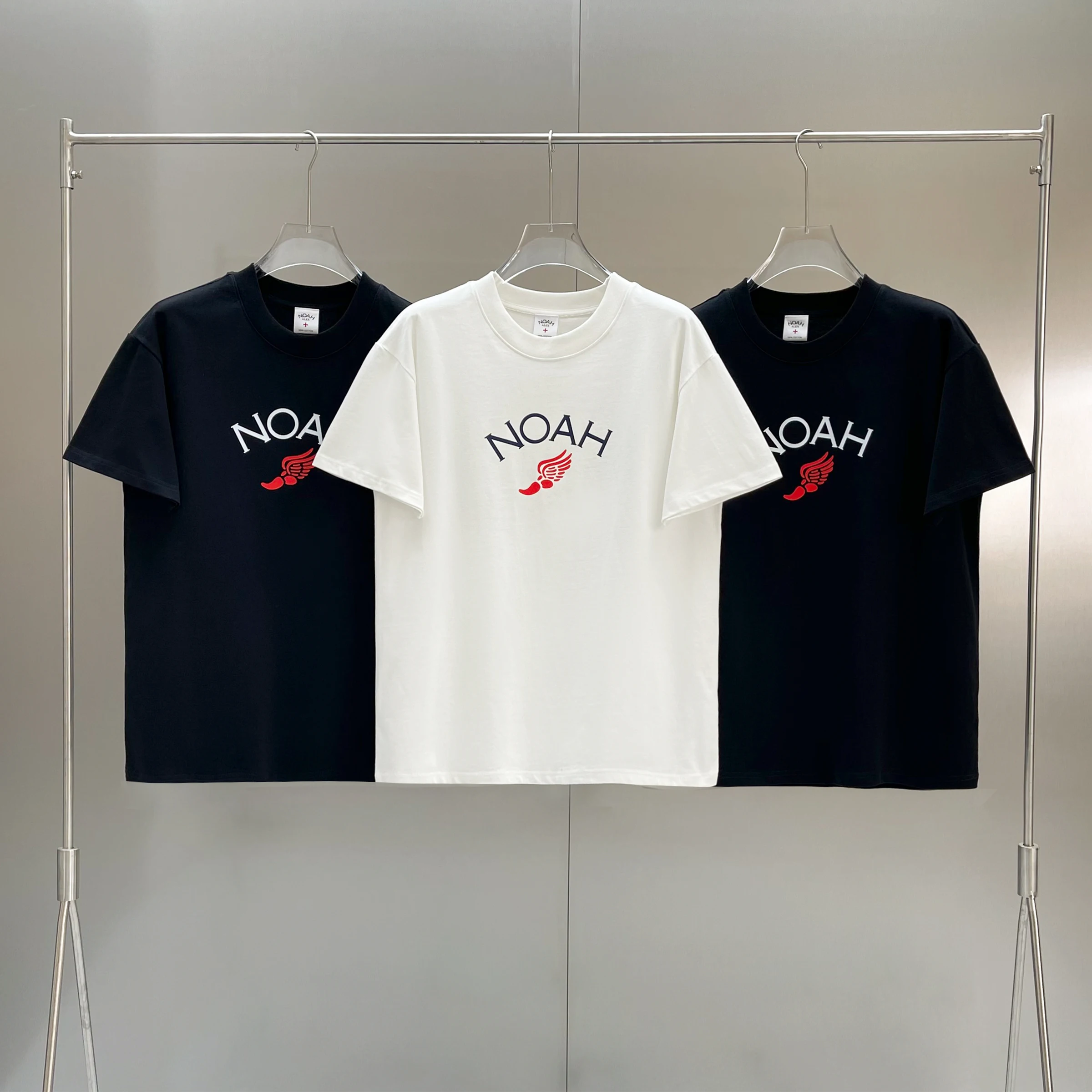 Summer-High-Street-Noah-logo-wings-flying-shoes-T-shirt-versatile-high ...