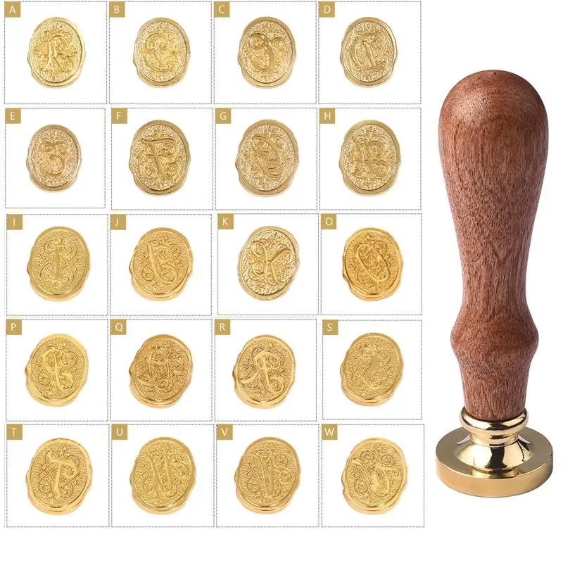 26-Letters-A-Z-Retro-Wax-Seal-Stamp-Alphabet-Letter-Vintage-Craft ...