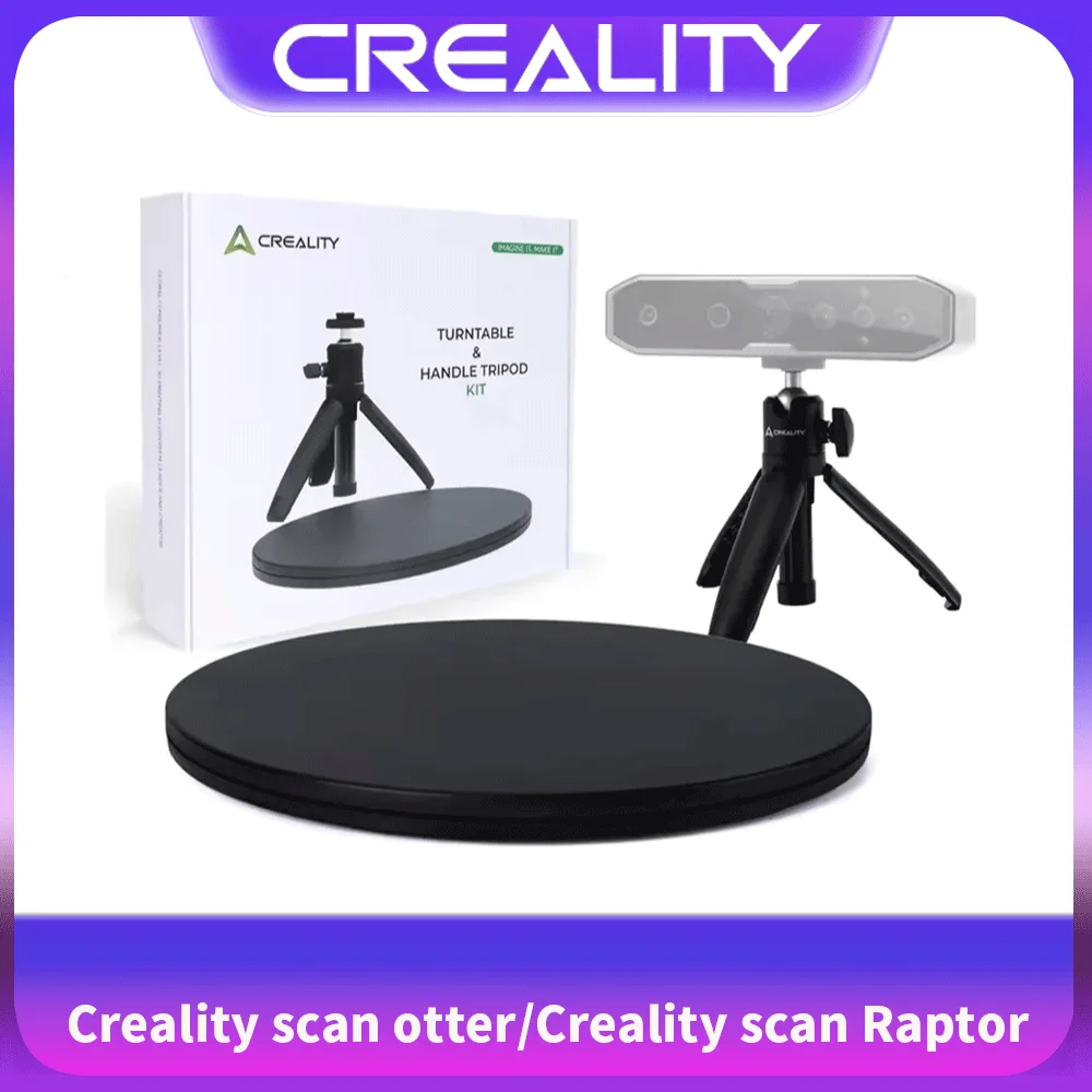 Creality CR-Scanner Otter/Raptor 3D Scanner Turntable & Handle Tripod ...