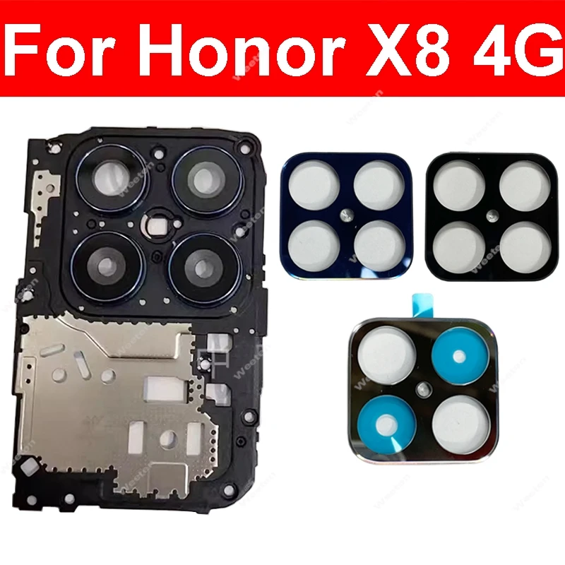 Для Honor X8 4G TFY-LX1 LX2 LX3 Стекло объектива задней камеры Крышка ...