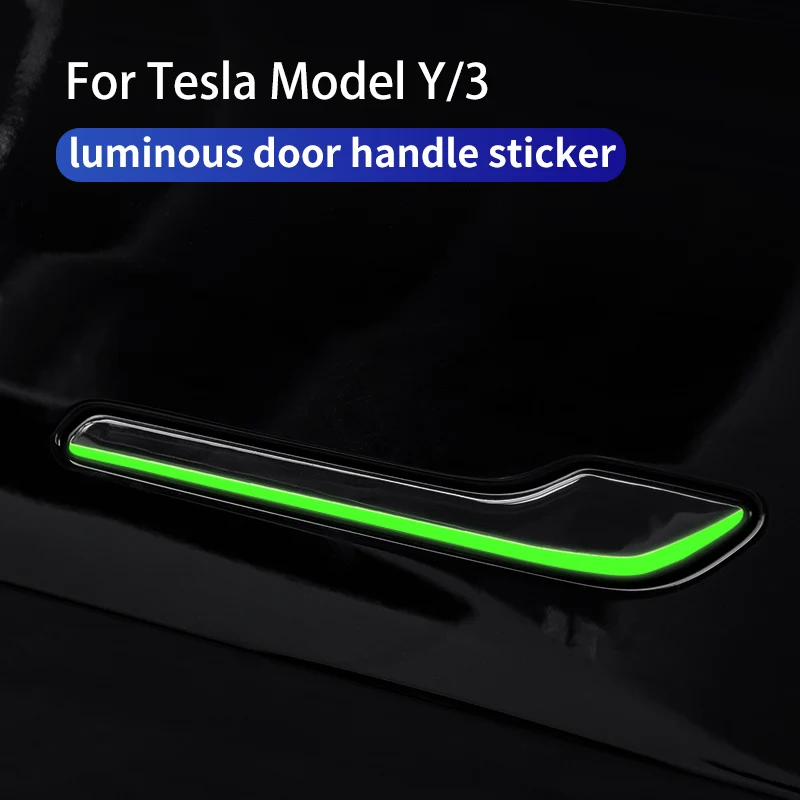 For-Tesla-Model-3-2018-2023-2024-Model-Y-night-light-door-handle ...