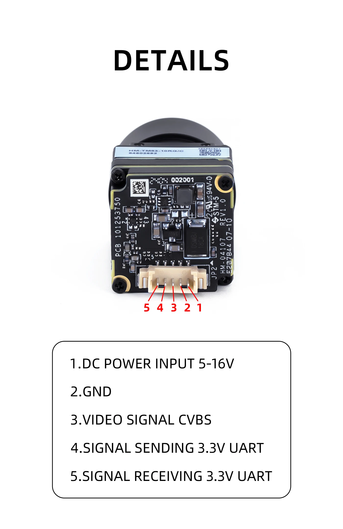FPV Thermal Camera for FPV Drone TC 25fps/50fps CVBS Analog Wave ...
