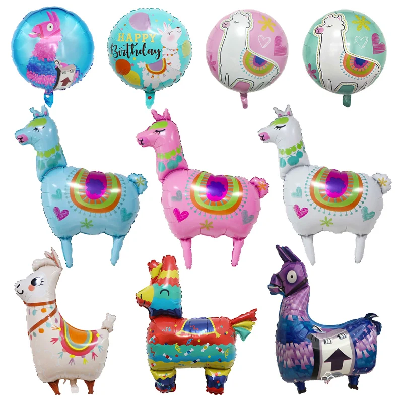 Cartoon-Animal-Foil-Balloon-Alpaca-Helium-Balloons-Wedding-Birthday ...