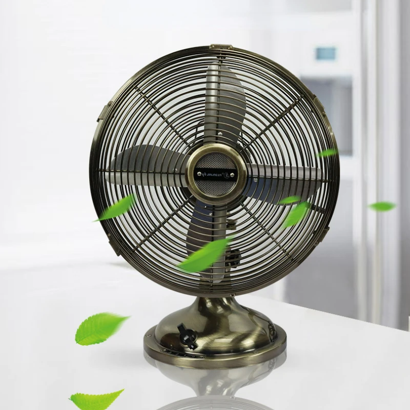 Antique-Metal-Electric-Fans-8-10-12-Inch-Tabletop-Fan-Household-Retro ...