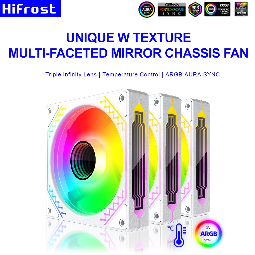 120mm-Chassis-Radiator-Cyclic-Mirror-Light-Effect-5V-3Pin-ARGB-4PIN-PWM ...