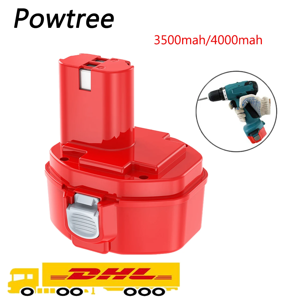 Powtree 3500mAh/4000mah Battery for MAKITA 14.4V Battery Pow Tool PA14,1422,1420,1433, 1434 ...