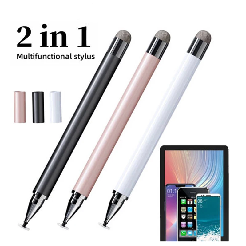 2 in 1 Universal Stylus Pen For iPad Android Tablet Mobile Phone ...