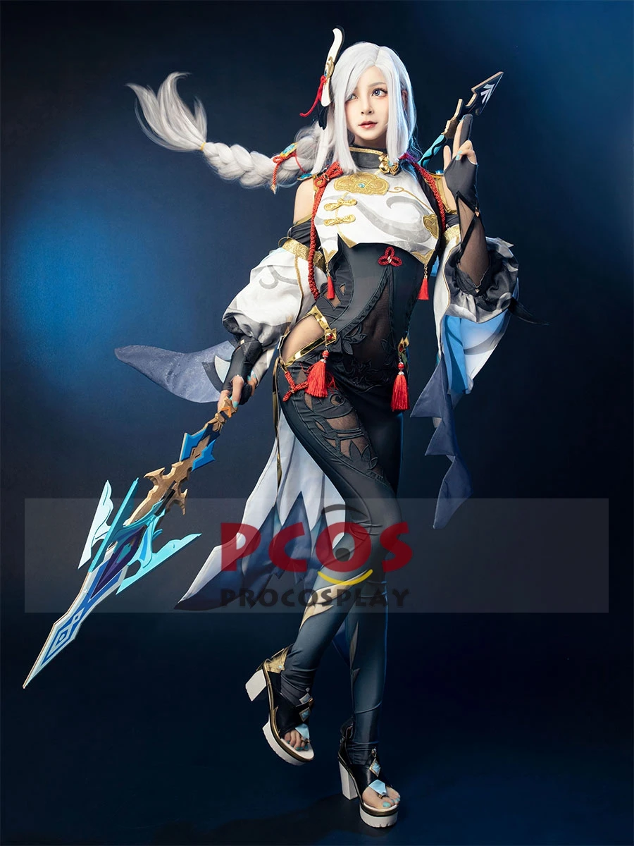 Genshin-Impact-Shenhe-Cosplay-Costume-Women-Game-Outfit-Jacquard ...