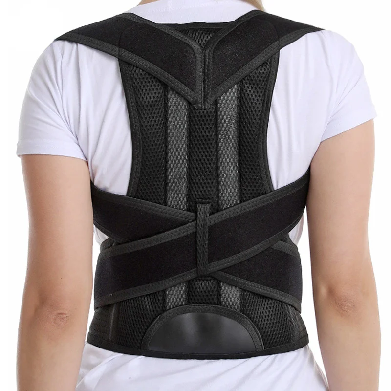 Shoulder Support Adjustable Back Pain Support Posture Corrector Brace ...