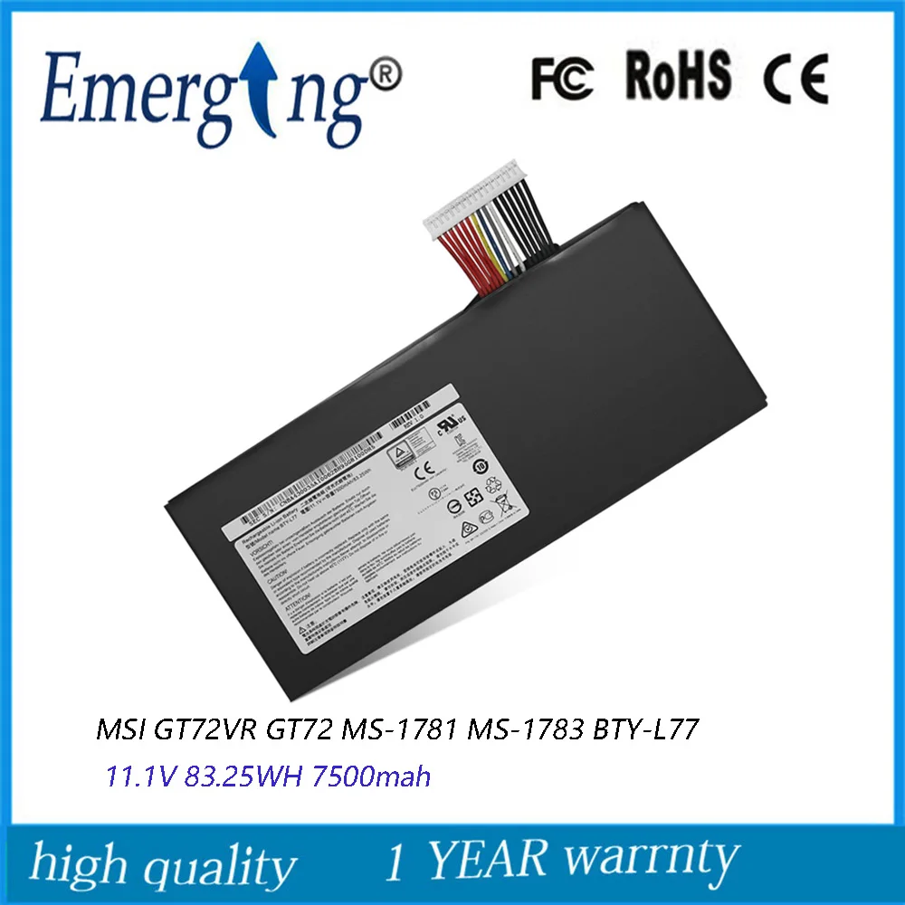 11-1V-7500mAh-BTY-L77-New-Laptop-Battery-For-MSI-GT72-2QE-GT72-2QD ...