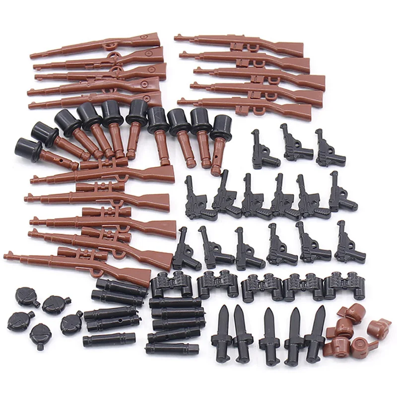 WW2 Toy Soldiers Figures Army Battle Toy Set WWII Weapon Battle ...